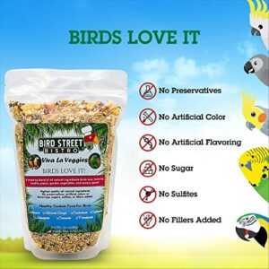 Bird Street Bistro Parrot Food - Parakeet Food - Cockatiel Food - Bird Food - Cooks in 3-15 min with Natural & Organic Grains - Legumes - Non-GMO Fruits, Vegetables, & Health Orientated Spices