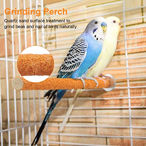 WBYJ 17 Pack Birds Parrot Toys, Parrots Swing Hanging Chewing with Bells Toys Hand Made Bird Cage Toys for Love Birds Finches Small Parrots Parakeets Cockatiels Conures Small Macaws (A)