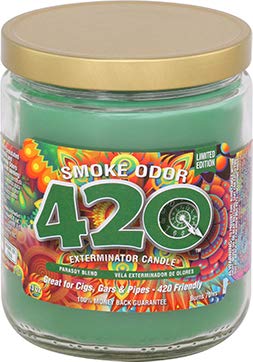 Smoke Odor Exterminator Candle 13 oz jar, 420 Limited Edition!!!