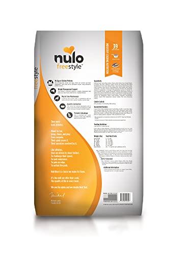 Nulo Freestyle Adult Trim Formula Dry Dog Food, Grain-Free Dog Kibble, Helps Promote Weight Management, With Healthy Digestive Aid BC30 Probiotic and L-Carnitine 26 Pound (Pack of 1)