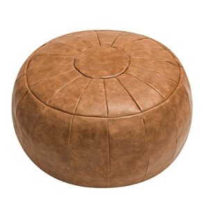 rotot unstuffed pouf cover, ottoman, bean bag chair, foot stool, foot rest, storage solution or wedding (empty & new) (amaretto)