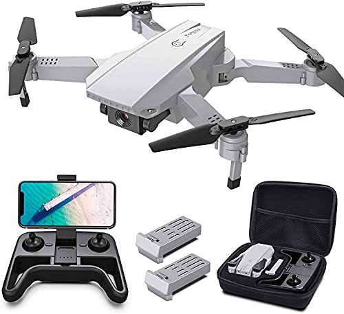 Tomzon D25 Drone with Camera for Adults 4K UHD, FPV Quadcopter Foldable for Beginners with Optical Flow Positioning, Headless Mode, Hand Gesture Photographing, 3D Flips, 2 Batteries with Storage Bag