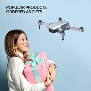 Tomzon D25 Drone with Camera for Adults 4K UHD, FPV Quadcopter Foldable for Beginners with Optical Flow Positioning, Headless Mode, Hand Gesture Photographing, 3D Flips, 2 Batteries with Storage Bag