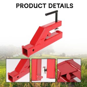 HECASA Clamp On Trailer Hitch 2" Ball Tractor Mount Receiver Hitch Mount Adapter Compatible with Deere Bobcat Tractor Bucket