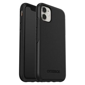 otterbox iphone 11 (non-retail/ships in polybag) symmetry series case - non-retail/ships in polybag - black, ultra-sleek, wireless charging compatible, raised edges protect camera & screen