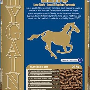 Hygain Zero - Ultra-Low Starch, Low Sugar, Low NSC, Cereal Grain Free, Fully Fortified Horse Feed