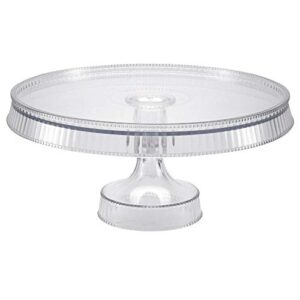 plastic cake stand - 10.5", clear, pack of 1