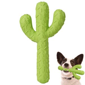 mewajump dog chew toys, durable rubber dog toys for aggressive chewers, cactus tough toys for training and cleaning teeth, interactive dog toys for small/medium dog