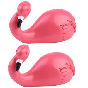 kesyoo 2pcs adhesive wall hooks wall mounted coat hooks decorative flamingo hooks for hanging coat towel keys bags hat