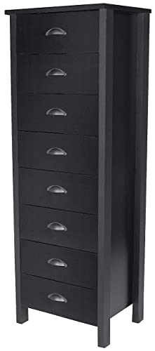 Venture Horizon 8 Drawer Lingerie Bureau Black