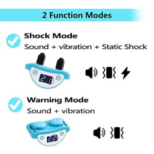 Paipaitek Cat Shock Collar,Automatic Trainer Collar for Cats Prevent Meowing Designed,Sound Vibrate and Shock 3 Working Modes for Cats and Kittens - Waterproof & Rechargeable