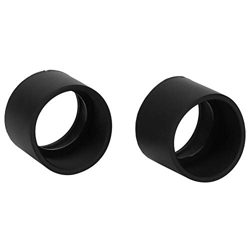 36mm Inner Diameter Black Eyepiece Eyeshields, Rubber Microscope Accessory Eyepiece Guard, for 32-36mm Stereo Microscope for Protecting Eyes(KP-H1 Bevel)