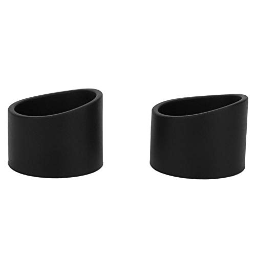 36mm Inner Diameter Black Eyepiece Eyeshields, Rubber Microscope Accessory Eyepiece Guard, for 32-36mm Stereo Microscope for Protecting Eyes(KP-H1 Bevel)