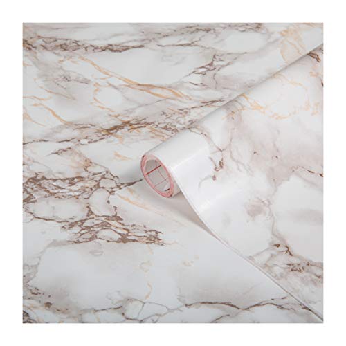 d-c-fix Peel and Stick Contact Paper Cortes Marble Brown Look Self-Adhesive Film Waterproof & Removable Wallpaper Decorative Vinyl for Kitchen, Countertops, Cabinets 26.5" x 78.7"