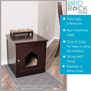 BirdRock Home Decorative Cat House & Side Table - Cat Home Covered Nightstand - Indoor Pet Crate - Litter Box Enclosure - Hooded Hidden Pet Box - Cats Furniture Cabinet - Kitty Washroom