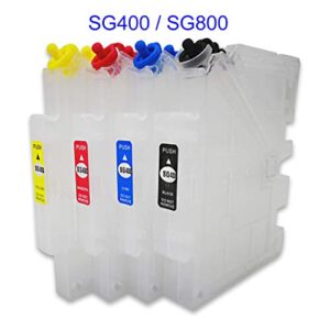 F-INK Empty Refillable Ink Cartridge Compatible with Sublijet Virtuoso SG400 and SG800 Printer