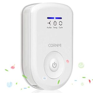 air purifiers plug in for home, mini odor eliminator丨ozone negative ion dual function丨ionizer to remove smoke pet smell, portable deodorizer freshener cleaner for house bedroom bathroom kitchen