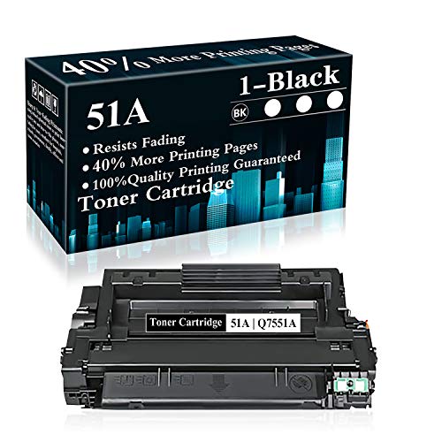 1 Pack 51A | Q7551A Black Toner Cartridge Replacement for HP Laserjet P3005 P3005d P3005n P3005dn P3005x M3035 MFP M3035xs M3035 M3035xs M3027 MFP M3027x Printer,Sold by TopInk