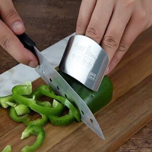 304 Chef Stainless steel Finger guard knife cutting protector Hand Kitchen Safe slice tool for Chef - Cooking Avoid Hurting When Slicing and chopping (2)