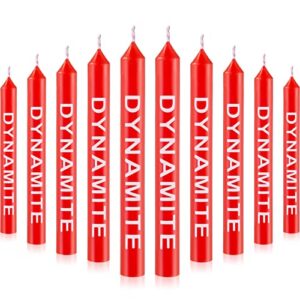 30 pieces dynamite candle birthday cake candle themed cake toppers decoration party candle for birthday, baby shower, wedding, video game party supplies