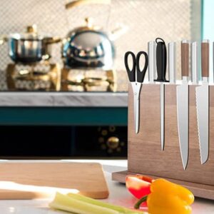 Magnetic Knife Storage Holder for Kitchen, Magnetic Knife Block Holder Stand Rack, Knife Organizer Shelf Rack with Strong Enhanced Magnets Multifunctional, Cutlery Knives Display Stand shelf