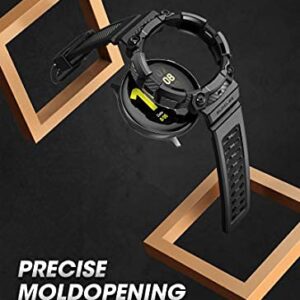 SUPCASE [Unicorn Beetle Pro] Series Case for Galaxy Watch Active 2, Rugged Protective Case with Strap Bands for Galaxy Watch Active 2 [44mm] 2019 Release (Black)