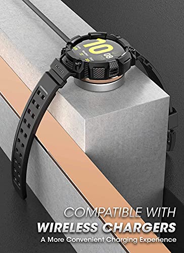 SUPCASE [Unicorn Beetle Pro] Series Case for Galaxy Watch Active 2, Rugged Protective Case with Strap Bands for Galaxy Watch Active 2 [44mm] 2019 Release (Black)