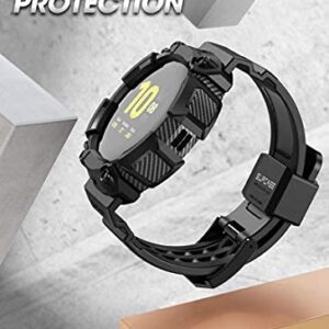 SUPCASE [Unicorn Beetle Pro] Series Case for Galaxy Watch Active 2, Rugged Protective Case with Strap Bands for Galaxy Watch Active 2 [44mm] 2019 Release (Black)