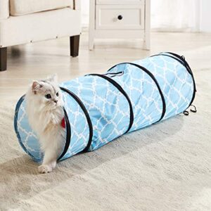 western home wh cat tunnels tube cat toys, cat tunnel bed pop-up collapsible pet tube interactive play toy with ball, cat tunnels for indoor cats，great toy for cats & rabbit