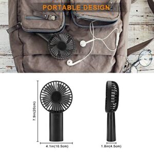 YunTuo Portable Handheld Fan, 4400mAh Battery Operated Rechargeable Personal Fan, 6-15 Hours Working Time for Outdoor Activities, Summer Gift for Men Women