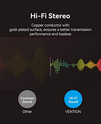 VENTION 3.5mm to 2.5mm Audio Adapter, 3.5mm Female to 2.5mm Male Audio Converter, Gold-Plated Audio Jack Connector, 3.5 to 2.5 Stereo/Mono Auxiliary Plug for Headphones Earphones Speakers (2 Pack)