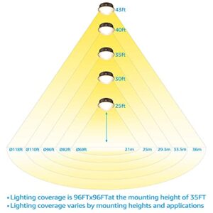 TORCHSTAR LED Barn Light 83W, Dusk to Dawn Area Lights with Photocell, Outdoor Yard Area Light, Security Flood Lights, ETL Listed, 120-277V, 3 Years Warranty, Wet Location, 5000K Daylight, Bronze