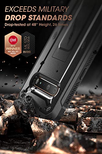 SUPCASE Unicorn Beetle Pro Series Case Designed for LG V60 ThinQ (2020 Release),Full-Body Rugged Holster & Kickstand Case with Built-in Screen Protector (Black)