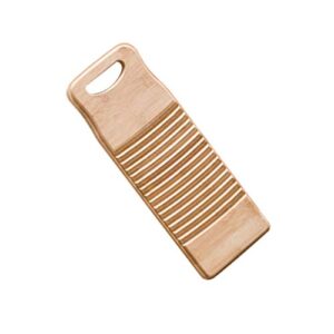 Hemoton Bamboo Wood Washing Clothes Washboard Laundry Washboard Hand Wash Board for Home Laundry Supplies S