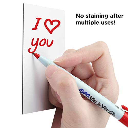 labphant Dry Erase Sticky Notes - 10 Pack of 4x6 Inch; Adhesive Free Reusable Whiteboard Stickers for Smooth Surfaces; No More Paper Post Notes - Reusable Home and Office Product (White, 4 x 6)