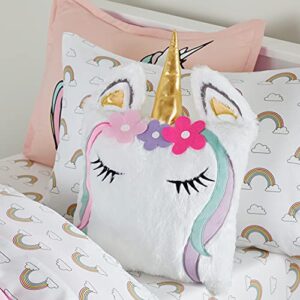 Amazon Basics Kids Unicorn Kingdom Decorative Pillow - Unicorn Face