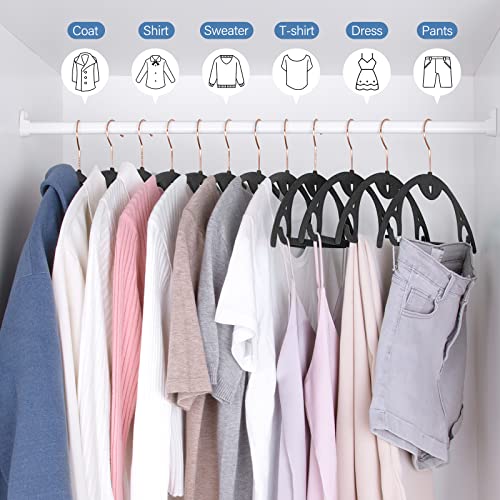 IEOKE Velvet Clothes Hangers,50-Pack No Shoulder Bumps Suit Hangers Ultra Thin Space Saving 360 Degree Swivel Heavy Duty Hook Durable Hangers for Sweaters,Coat,Jackets,Pants,Shirts(Gray)