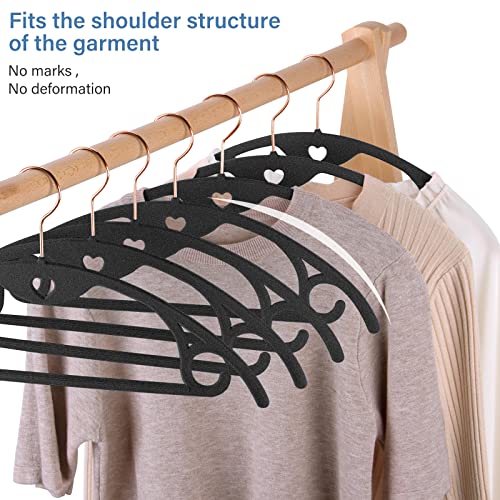 IEOKE Velvet Clothes Hangers,50-Pack No Shoulder Bumps Suit Hangers Ultra Thin Space Saving 360 Degree Swivel Heavy Duty Hook Durable Hangers for Sweaters,Coat,Jackets,Pants,Shirts(Gray)