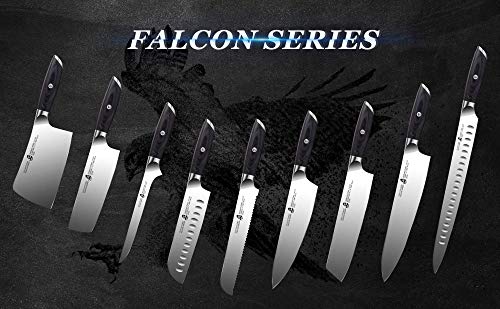 TUO Slicing Carving Knife 12 inch - Slicing Carving Knife for Brisket Turkey Meat German Steel with Full Tang Pakkawood Handle - FALCON SERIES with Gift Box