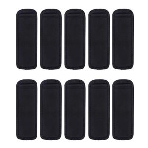 10 Pieces Sublimation Blank Black Ice Pop Sleeves Popsicle Holders Bags, Neoprene Fabric