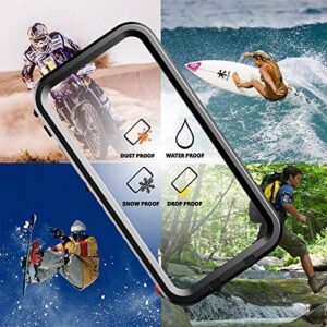 Cozycase Waterproof Case for iPhone SE 3rd 2022/iPhone SE 2nd 2020/iPhone 7/8 - Shockproof Full Body Rugged Sealed Case with Built-in Screen Protector Waterproof Case for iPhone SE3/SE2/7/8 (Black)