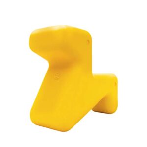 alessi uns07 y doraff seat in polyethylene, one size, yellow