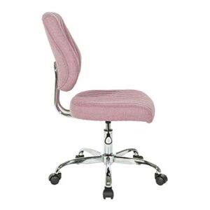 OSP Home Furnishings Sunnydale Office Chair, Orchid