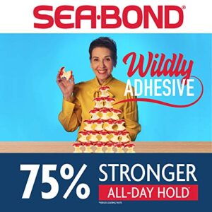 Sea Bond Secure Denture Adhesive Seals Multipack, Zinc Free, All Day Hold, Mess Free, Original Uppers and Lowers- 30 each