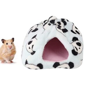 gloglow hamster bed, panda shape warm hanging bed cute warm hammock nest for sugar glider rat guinea pig gerbil mice hamster(l)