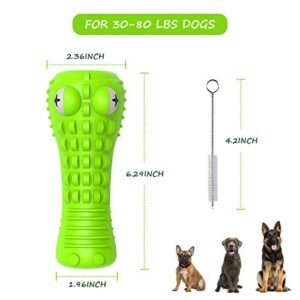 Cutiful Dog Toys for Aggressive Chewers Large Medium Breed Dog Chew Toys Dog Toothbrush Nearly Indestructible Squeaky Interactive Tough Extremely Durable Toys for Medium Large Dogs