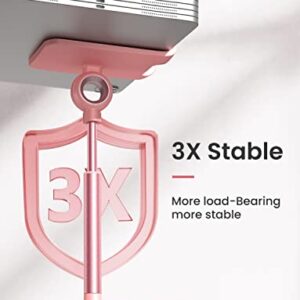 LISEN Pink Kitchen Accessories Kawaii Cell Phone Stand for iPhone & Desk Taller and More Photogenic Than Phone Dock Free Your Neck Height Angle Adjustable iPhone Holder Stand Things