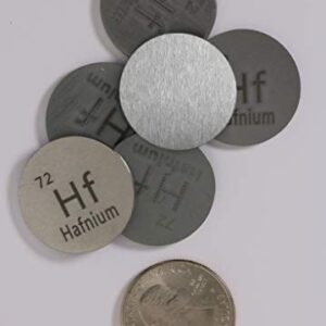 Hafnium (Hf) 24.26mm Metal Disc for Collection or Experiments