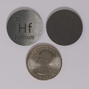 Hafnium (Hf) 24.26mm Metal Disc for Collection or Experiments