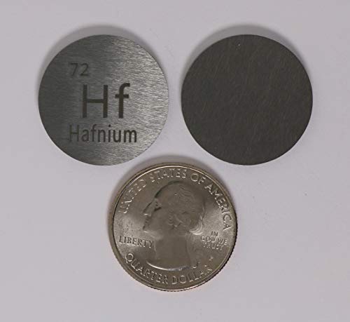 Hafnium (Hf) 24.26mm Metal Disc for Collection or Experiments